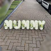Mummy Funeral Lettering